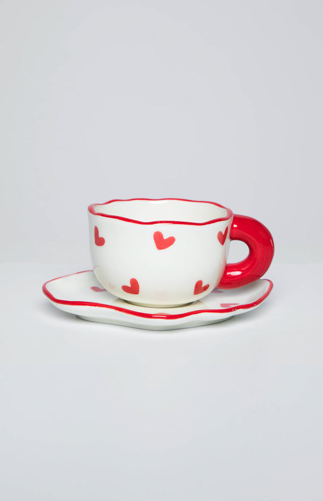 Adore Red Heart Mug Set – Beginning Boutique US