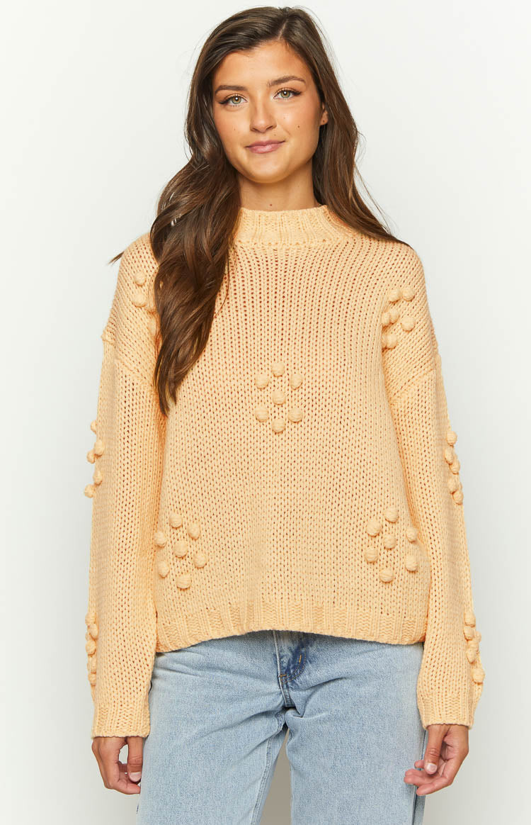 Andrina Yellow Knit Jumper | Beginning Boutique US