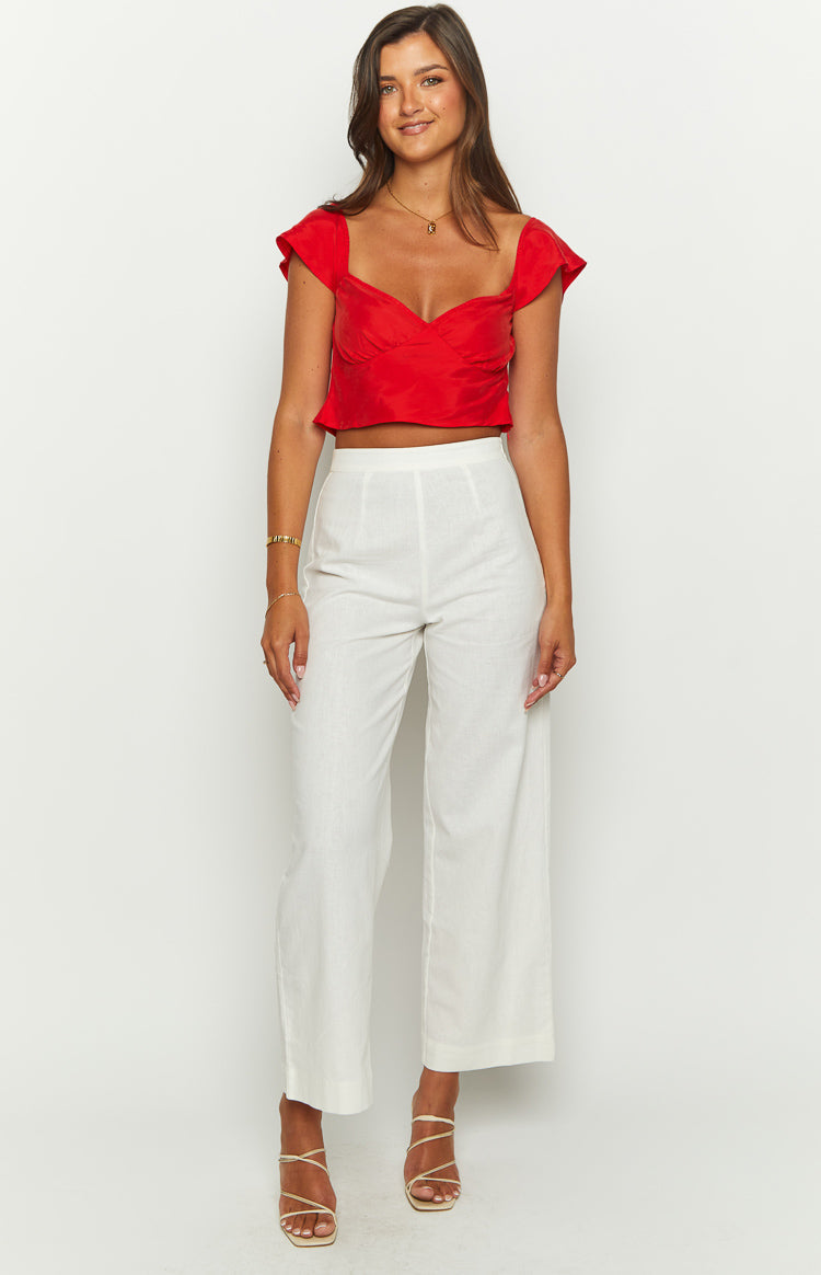 Anna Red Top – Beginning Boutique US