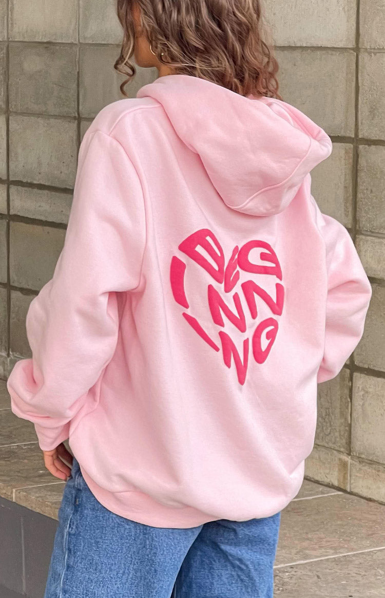 Beginning Pink Lovey Bubble Hoodie – Beginning Boutique US