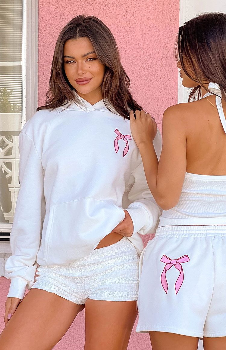 Beginning White Sweetie Hoodie – Beginning Boutique US