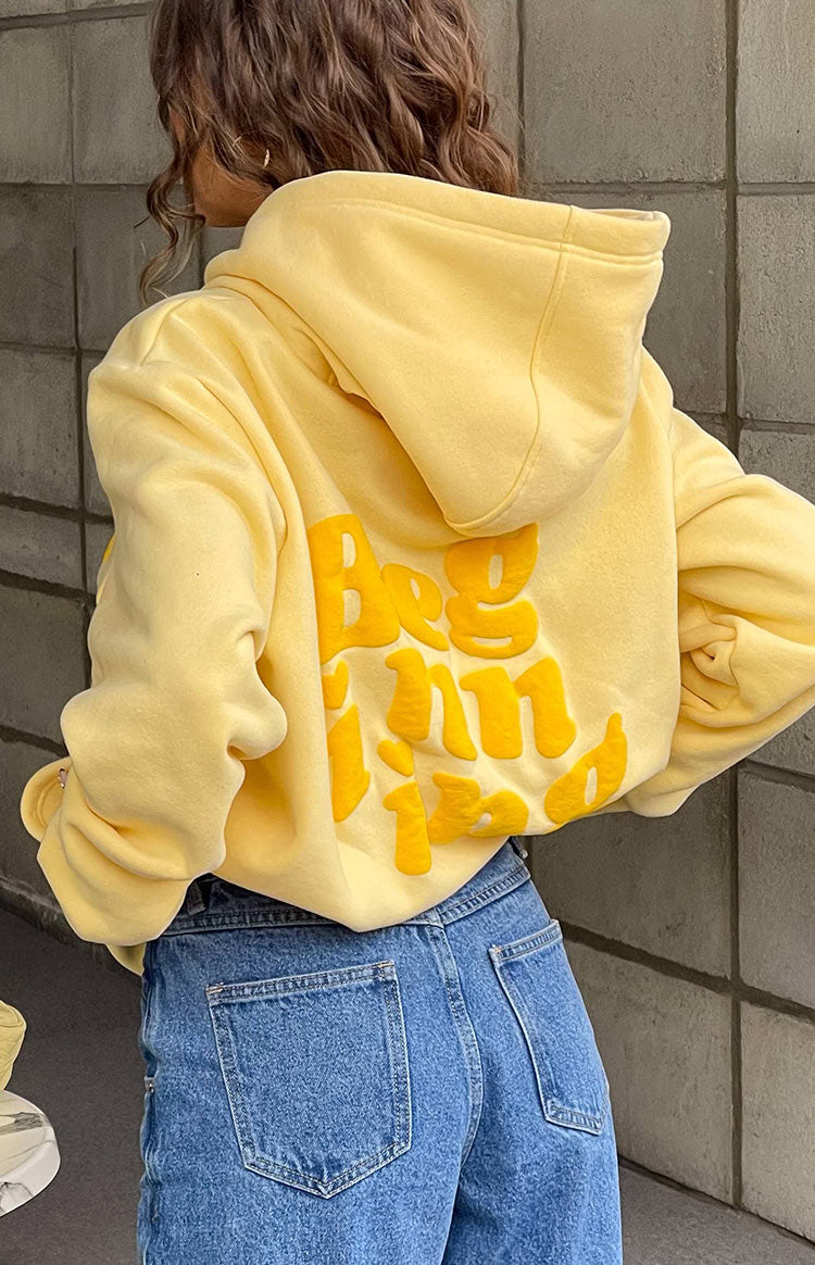 Beginning Yellow Snuggle Bubble Hoodie – Beginning Boutique US