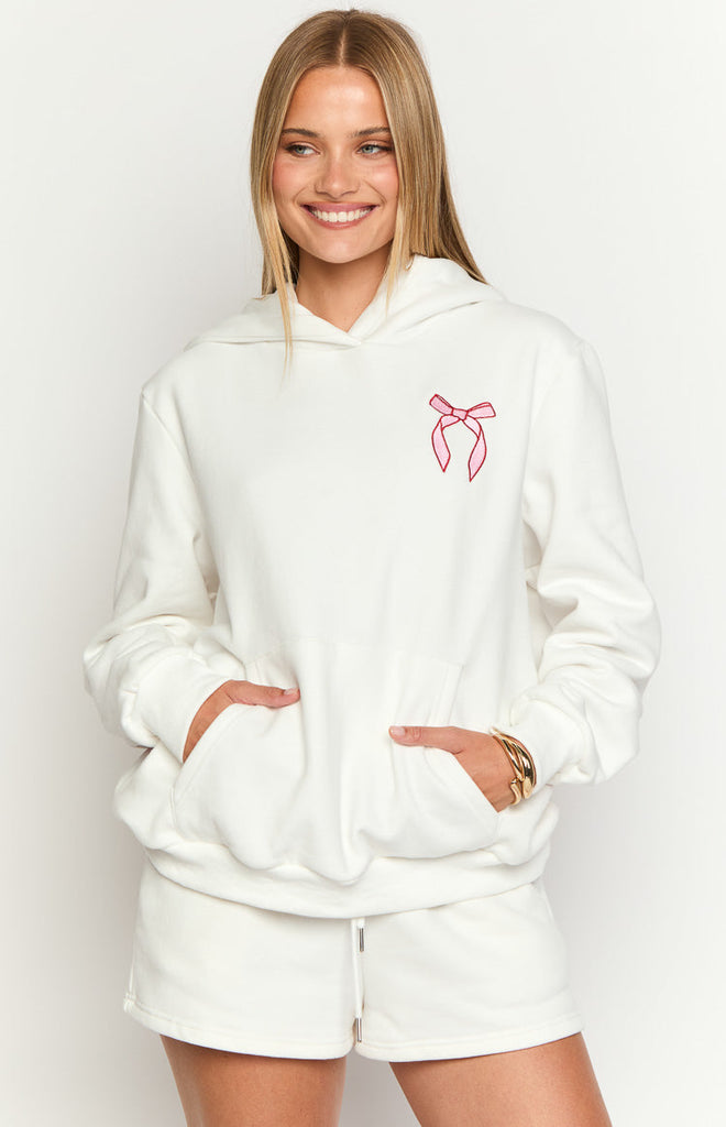Beginning White Sweetie Hoodie – Beginning Boutique US