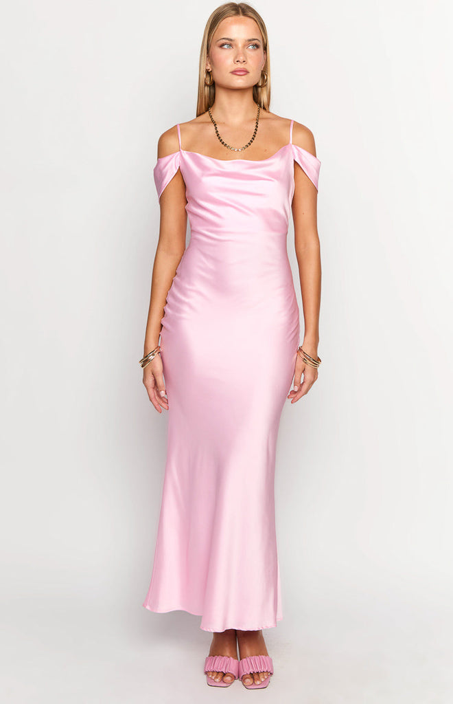 Darby Pink Maxi Formal Dress – Beginning Boutique US