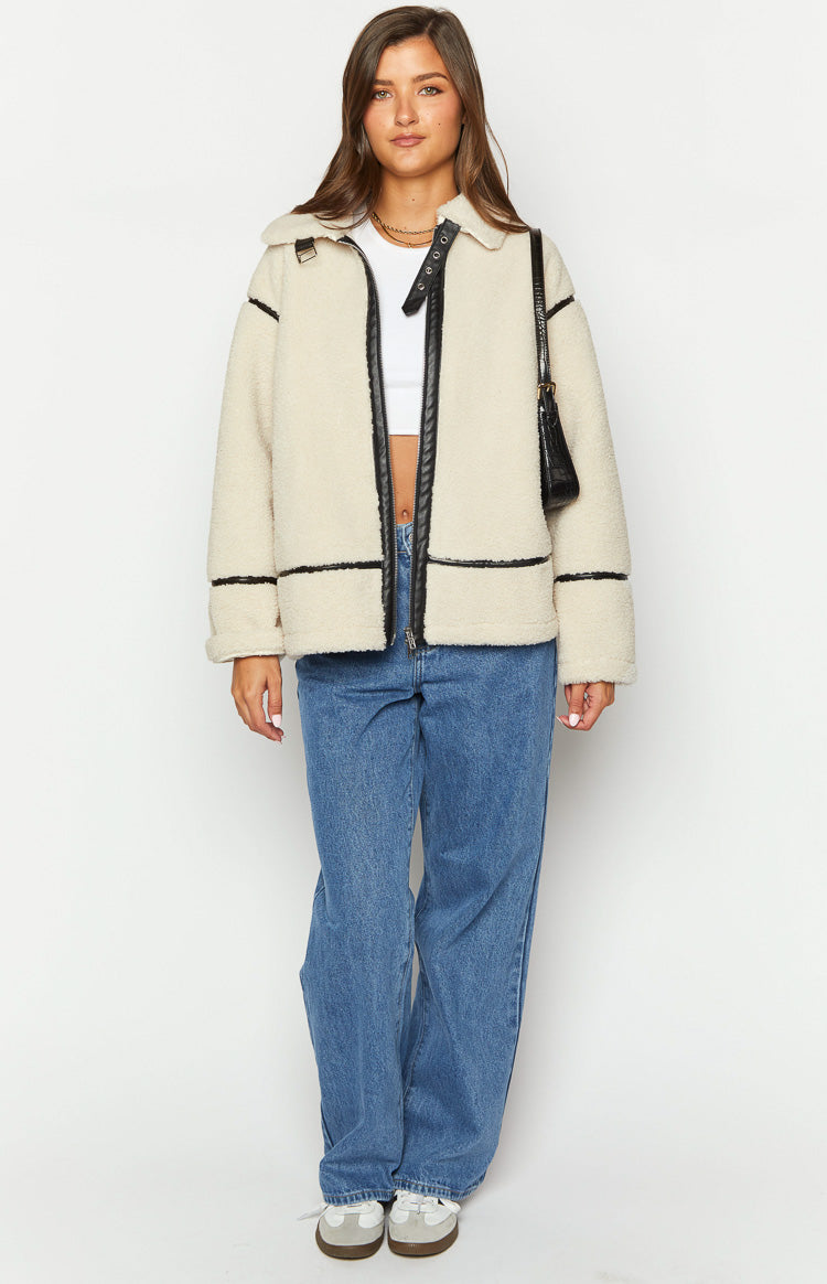 Dream White Teddy Jacket – Beginning Boutique US