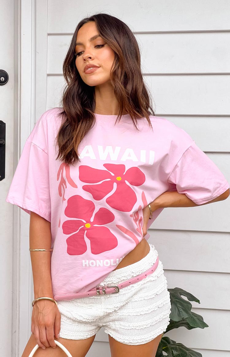 Hawaii Pink Tee – Beginning Boutique US