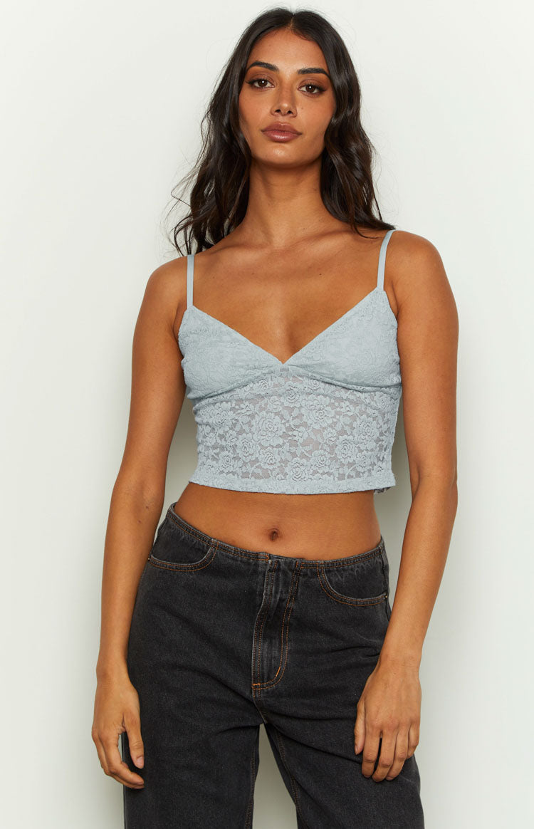 Here With Me Blue Lace Cami and Shrug Set – Beginning Boutique US