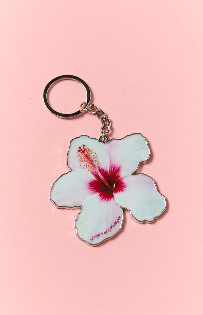 Hibiscus Key Ring (FREE over $110) – Beginning Boutique US