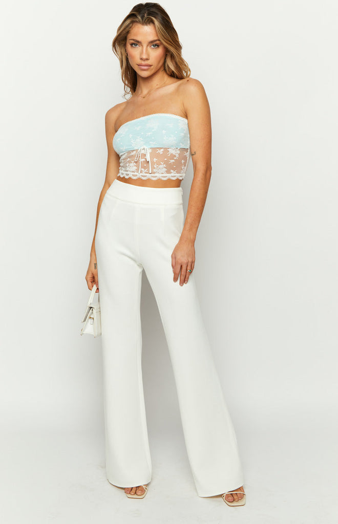 Kasy White Lace Tube Top BB Exclusive