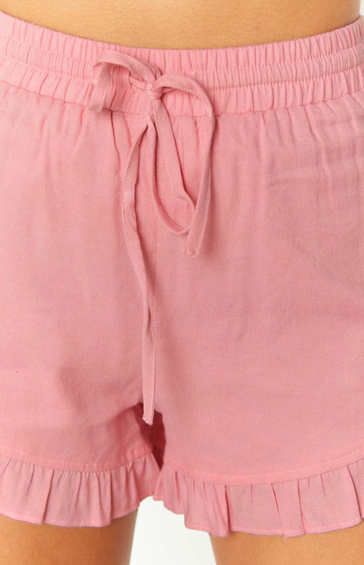 Lydia Pink Linen Blend Shorts – Beginning Boutique US