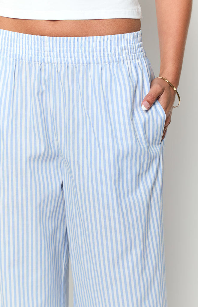 Mahalia Light Blue Stripe Pants – Beginning Boutique US