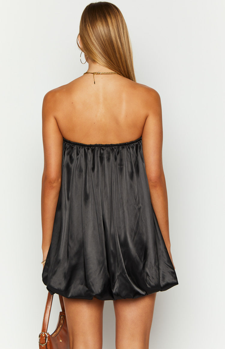 Miki Black Strapless Mini Dress – Beginning Boutique US