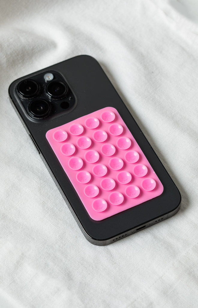 Pink Silicone Suction Phone Sticker – Beginning Boutique US