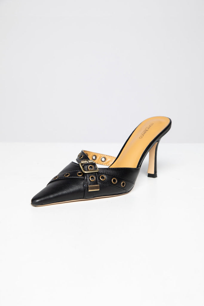 Tony Bianco The Savoir Black Nappa Heels – Beginning Boutique US
