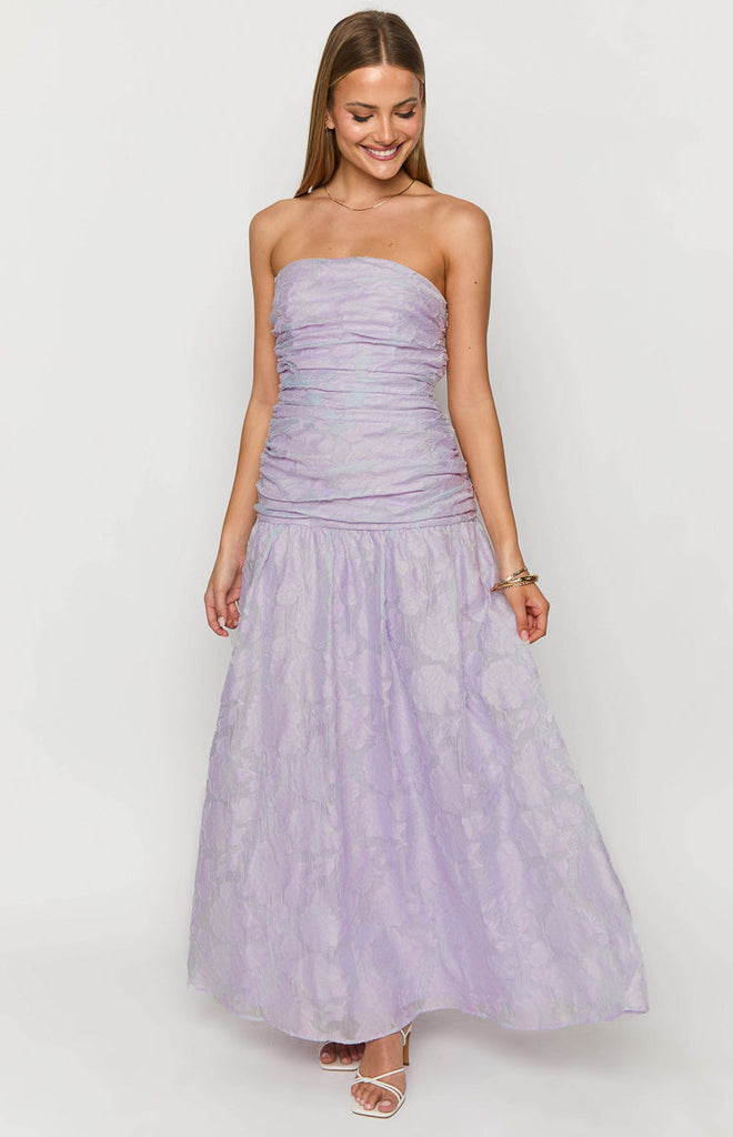 Sinclair Lilac Strapless Maxi Dress – Beginning Boutique US