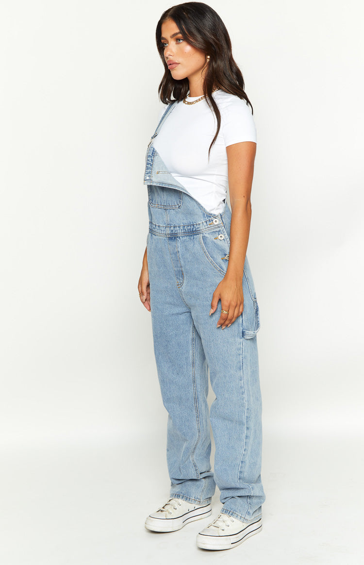 Patterson Blue Denim Overalls | Beginning Boutique US