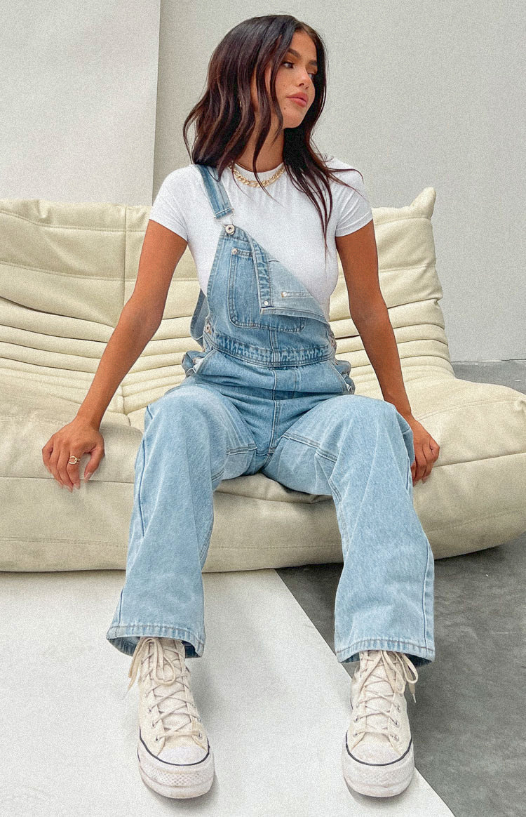 Patterson Blue Denim Overalls | Beginning Boutique US